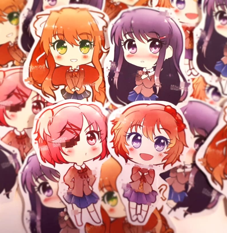 Doki Doki Literature Club Stickers | Etsy