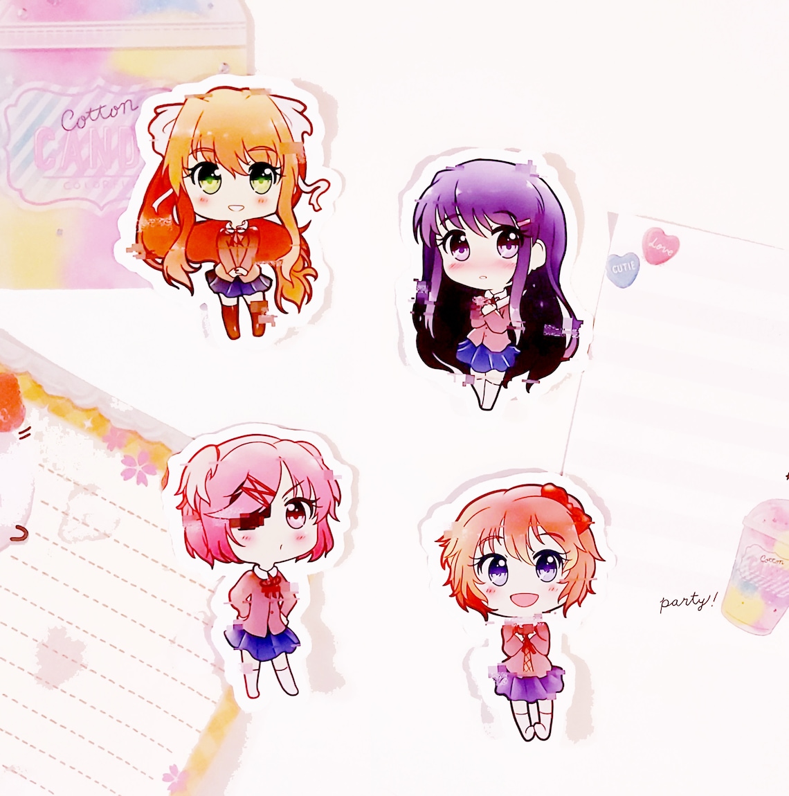 Doki Doki Literature Club Stickers - Etsy UK