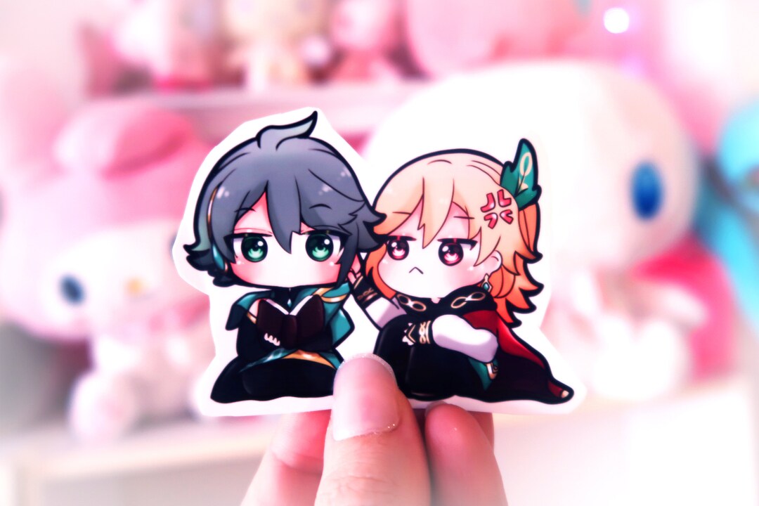 Kawaii Genshin Impact Al Haitham Kaveh Haikaveh Sticker Stickers Decals ...