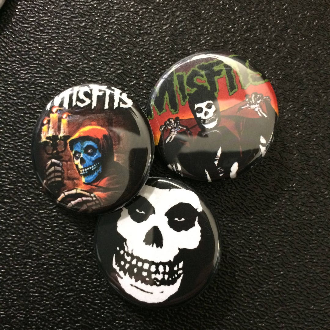 Misfits Button Pinback Badge 3-pack Glenn Danzig Die Die My Darling ...