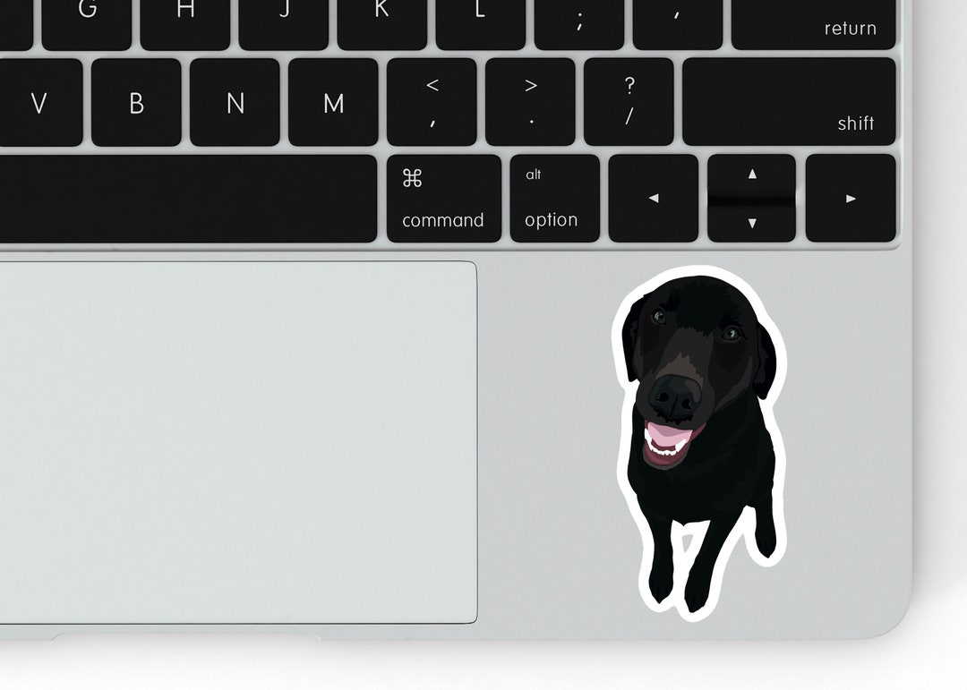 Black Lab Vinyl Sticker | Waterproof | Scratch Resistant | Laptop Decal ...