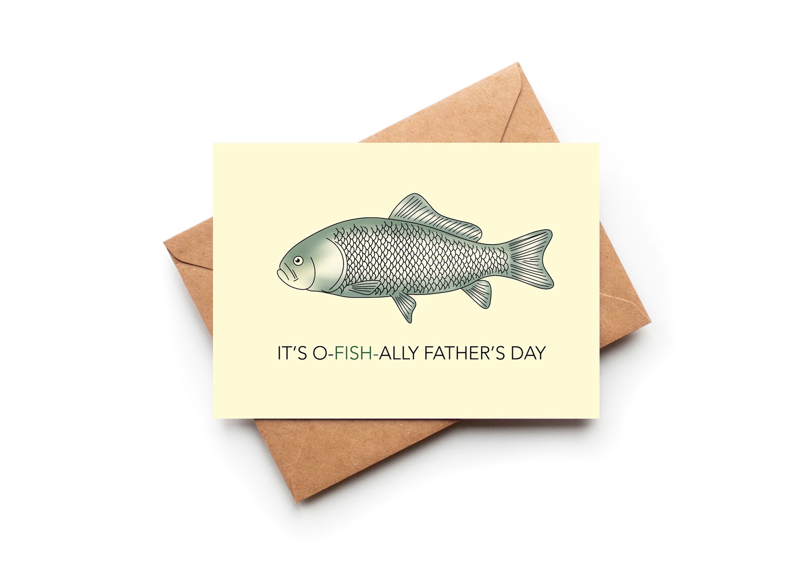Fish Fathers Day Card Fish Lover Card - Etsy