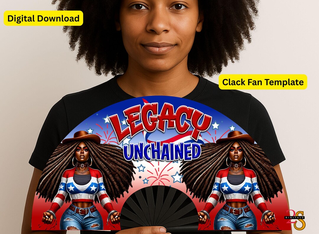 Juneteenth Clack Fan, Legacy Unchained, 1865 Freedom Celebration ...
