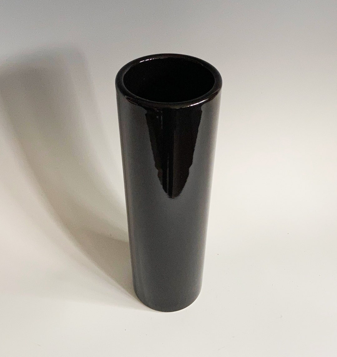 Ikebana Vase, Japanese Ceramic Cylinder for Nageire Flower Arrangement ...