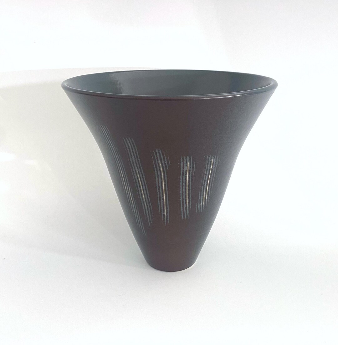 Ikebana Vase, Japanese Ceramic Funnel Form for Flower Arrangement - Etsy