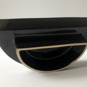 Ikebana Flower Vase Japanese Ceramic Half Moon - Etsy