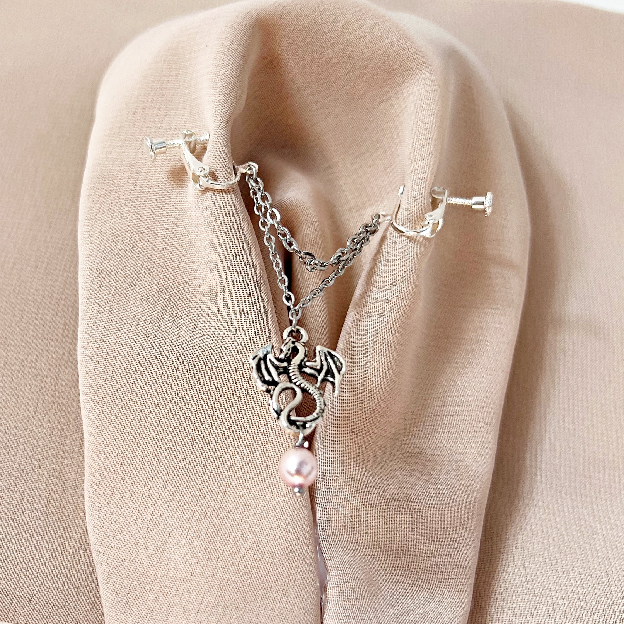 Clitorial Jewelry Non Piercing Vaginal Jewelry, Dragon Charm Pendant ...