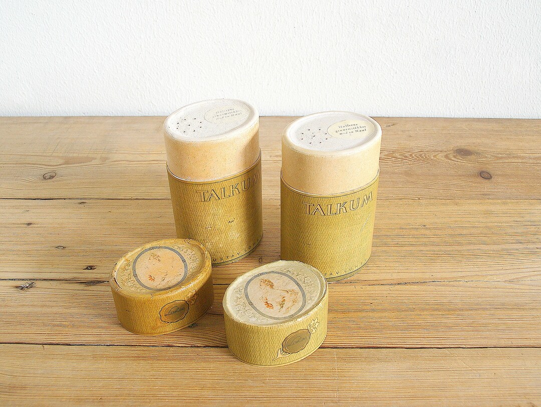 Vintage Talc Powder Shaker Tin, Talcum Container, Uralt Lavendel ...