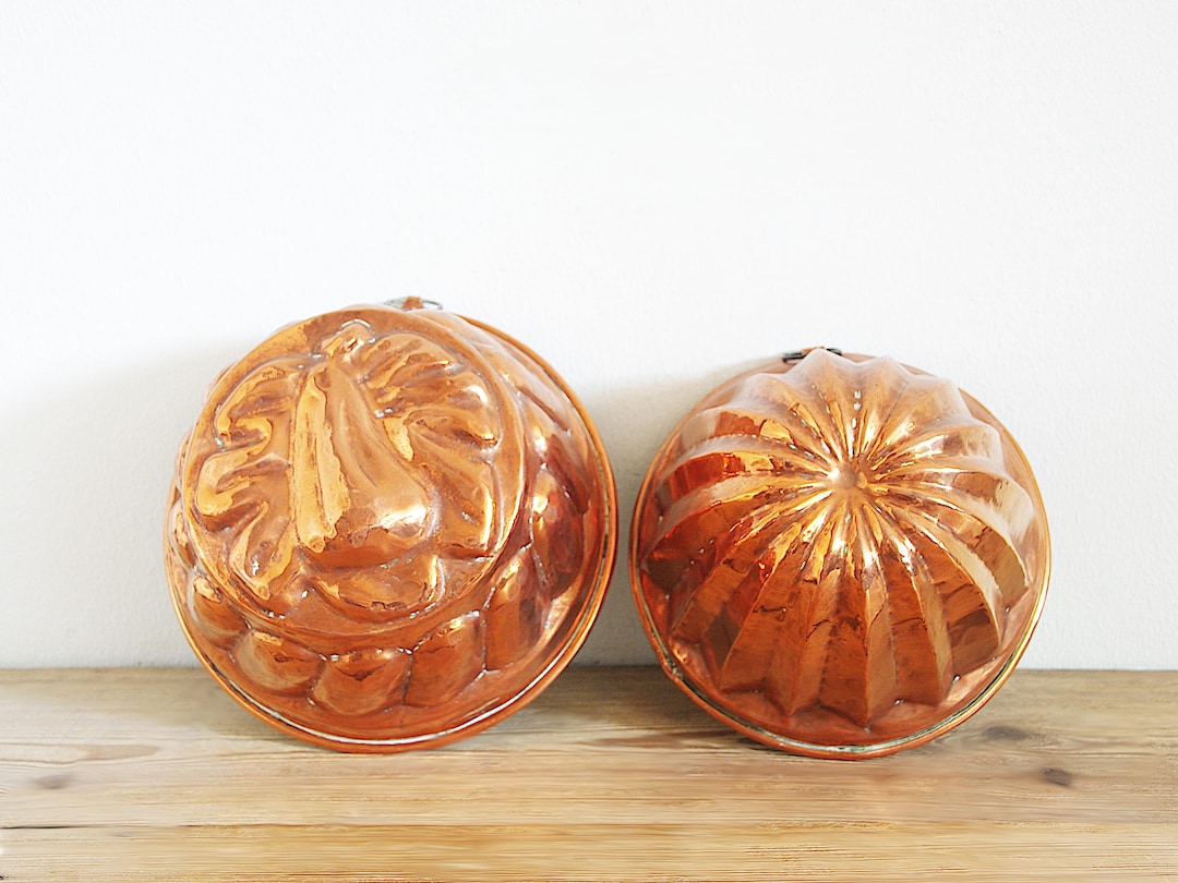 Vintage Antique Copper Mold, Gorgeous Detailed Pudding Gelatin Form ...