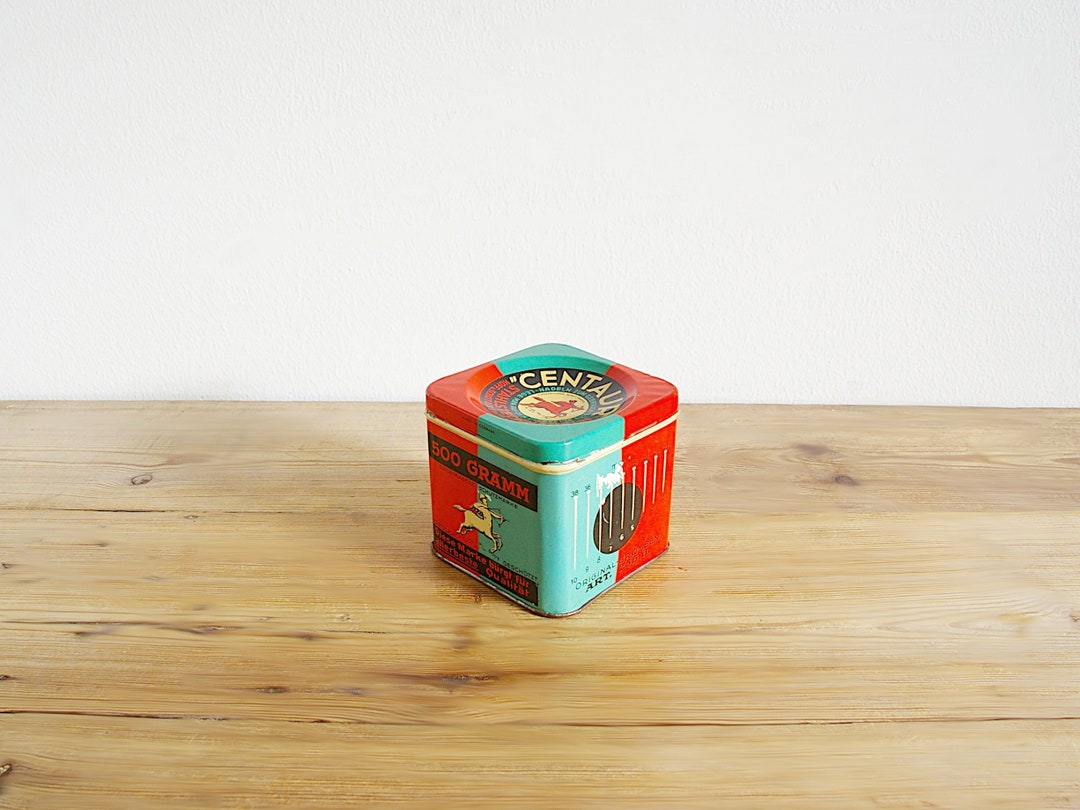 Vintage Centaur Original Metal Tin for Dressmakers Pins, Mending ...