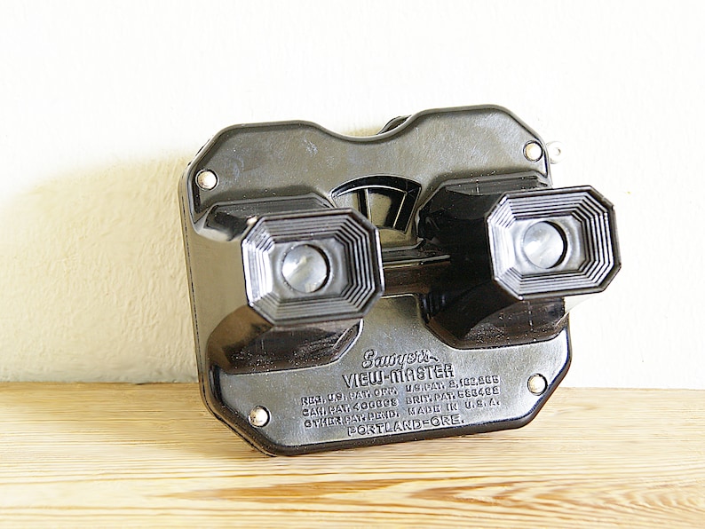 Vintage Bakelite View-master Model C With 11 Reels, Black Early Model ...