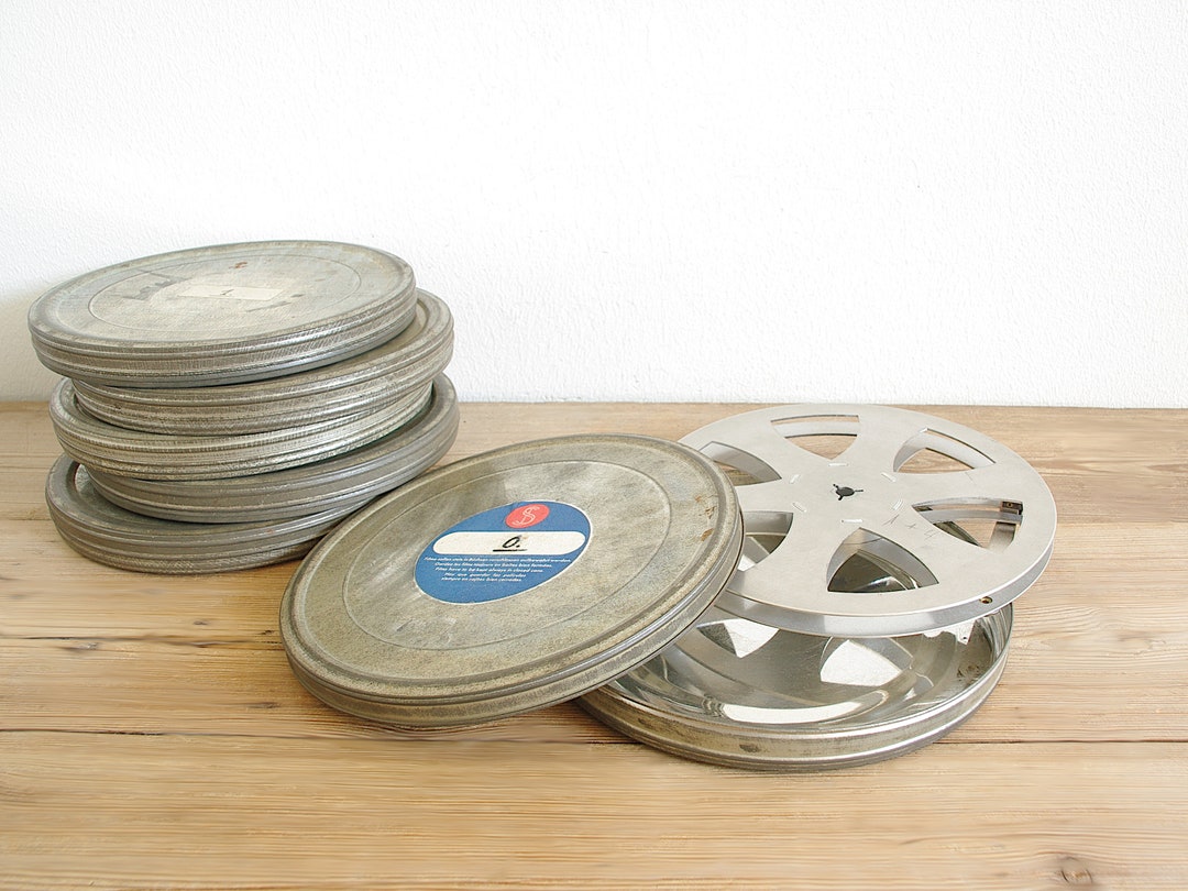 Vintage Film Tin With Spools, Metal Canisters for Storage and Decor ...