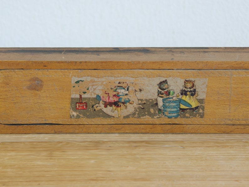 Vintage Antique Wooden Pencil Case Old Pen Case Storage Box - Etsy