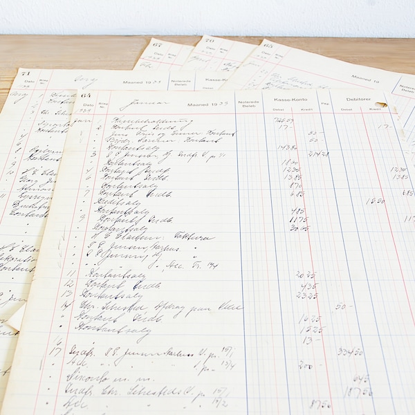 Handwritten Ledger - Etsy