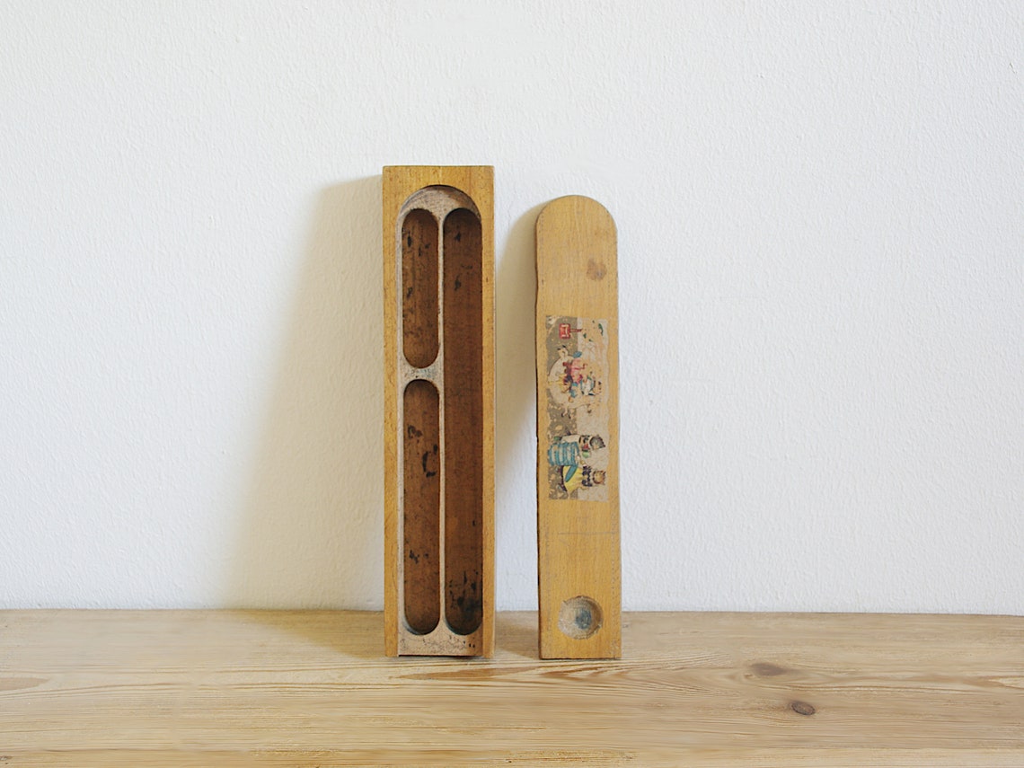 Vintage Antique Wooden Pencil Case Old Pen Case Storage Box - Etsy
