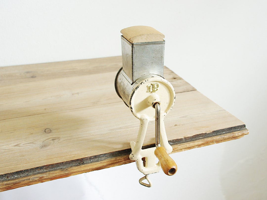 Vintage Almond Grinder in Cream Color, Old Nut Grinder for Homemade Nut ...