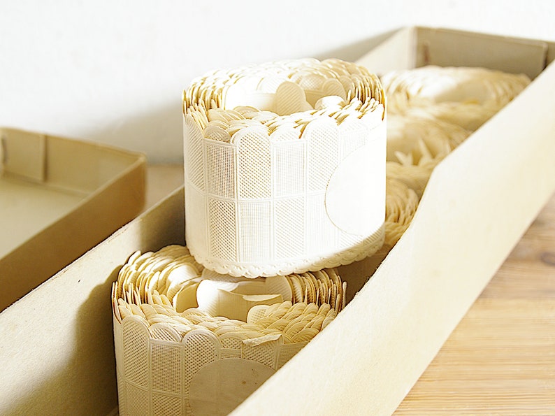 Vintage Cream Shelf Edging Trim Paper With Embossed Pattern - Etsy