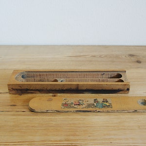 Vintage Antique Wooden Pencil Case Old Pen Case Storage Box - Etsy
