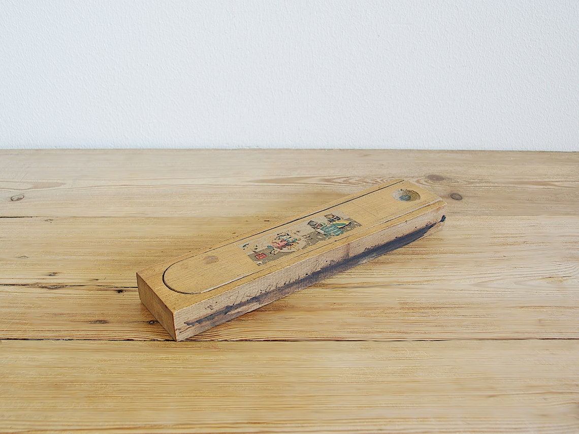 Vintage Antique Wooden Pencil Case Old Pen Case Storage Box - Etsy