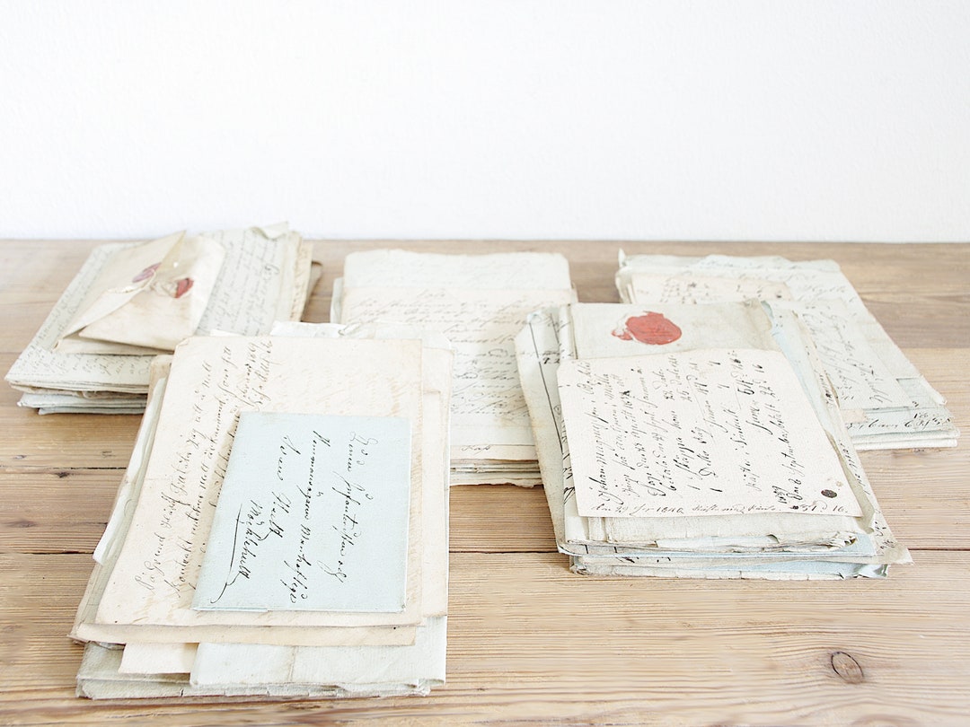 Vintage Antique Bundle 1800s Papers, Ephemera Paper Pack, Original for ...