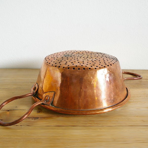 Copper Colander - Etsy