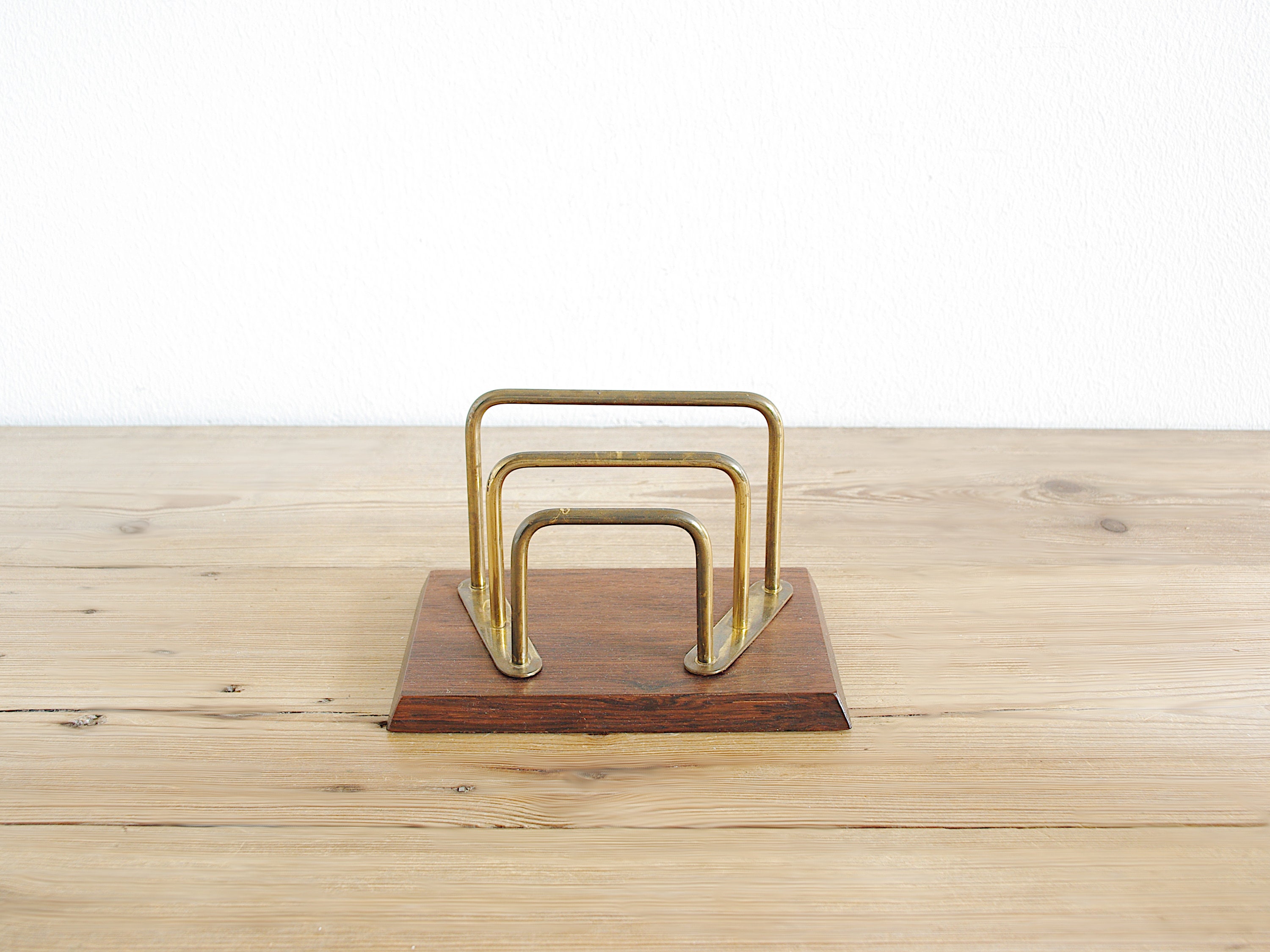 Vintage Rosewood Letter Holder Desk Organizer Mid Century - Etsy