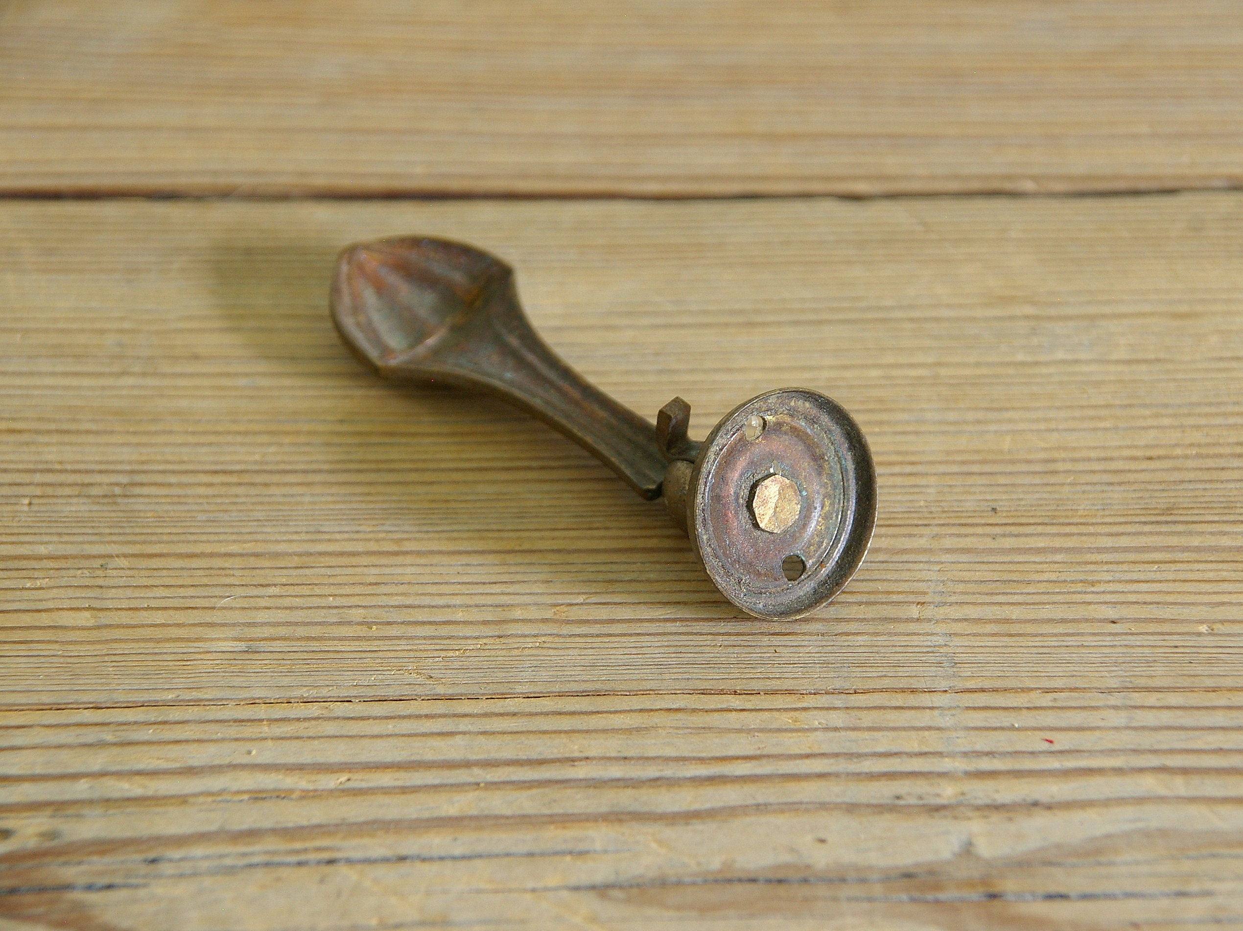 Vintage Antique Brass Drop Pulls, Drawer Pulls Old, Metal Ornament ...