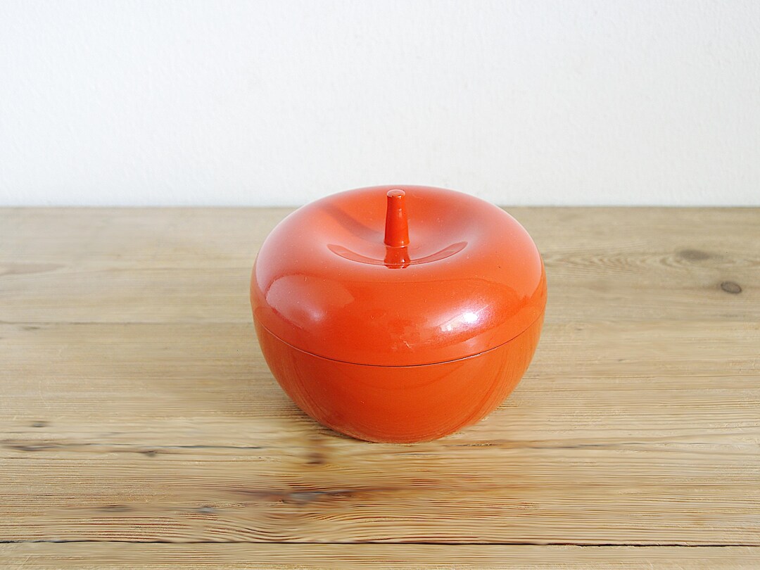Vintage Melamine Storage Box in Apple Shape With Lid, Laurids Lonborg ...