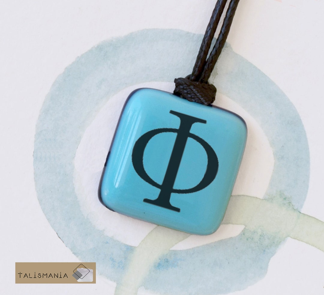 Phi. Phi Number. Golden Ratio. Phi Pendant. Scientific. Greek - Etsy UK