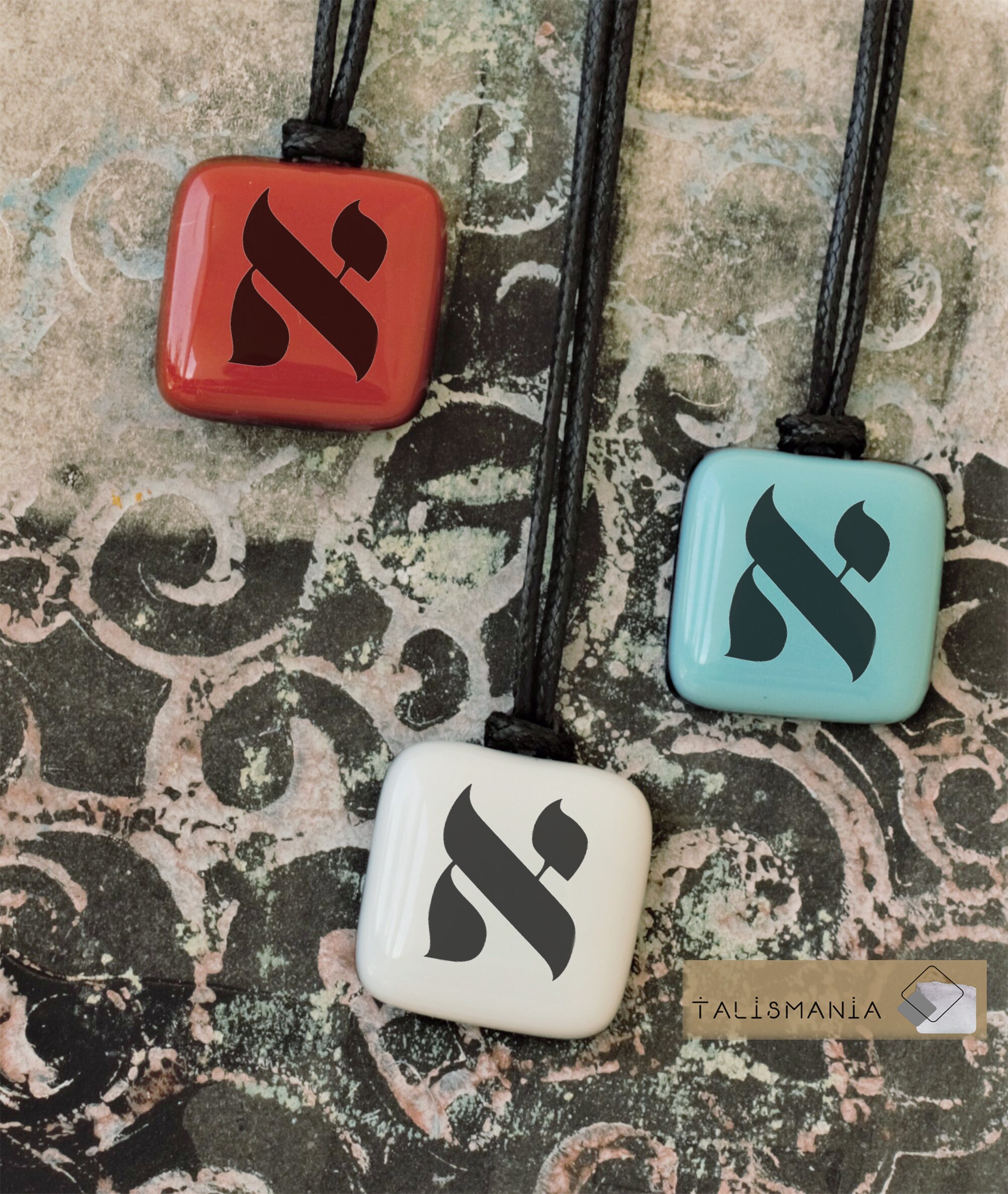 Aleph. Jewish Necklace With Hebrew Script. Hebrew Alphabet. - Etsy