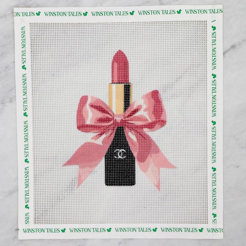 Needlepoint Canvas Lipstick - Etsy
