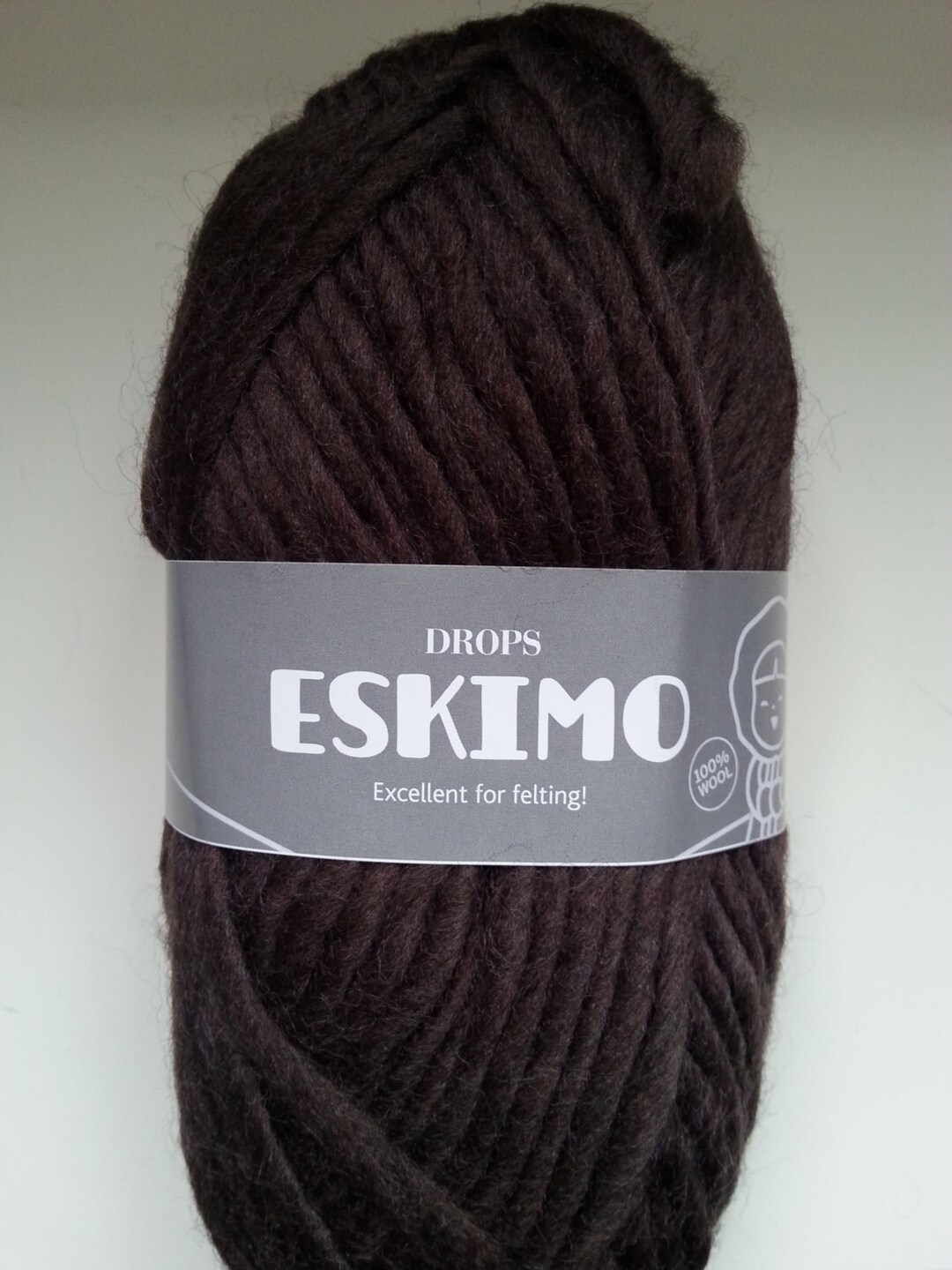 Drops Snow prev. Eskimo Dark Brown 03 / 2 Balls Different Dye Lots - Etsy