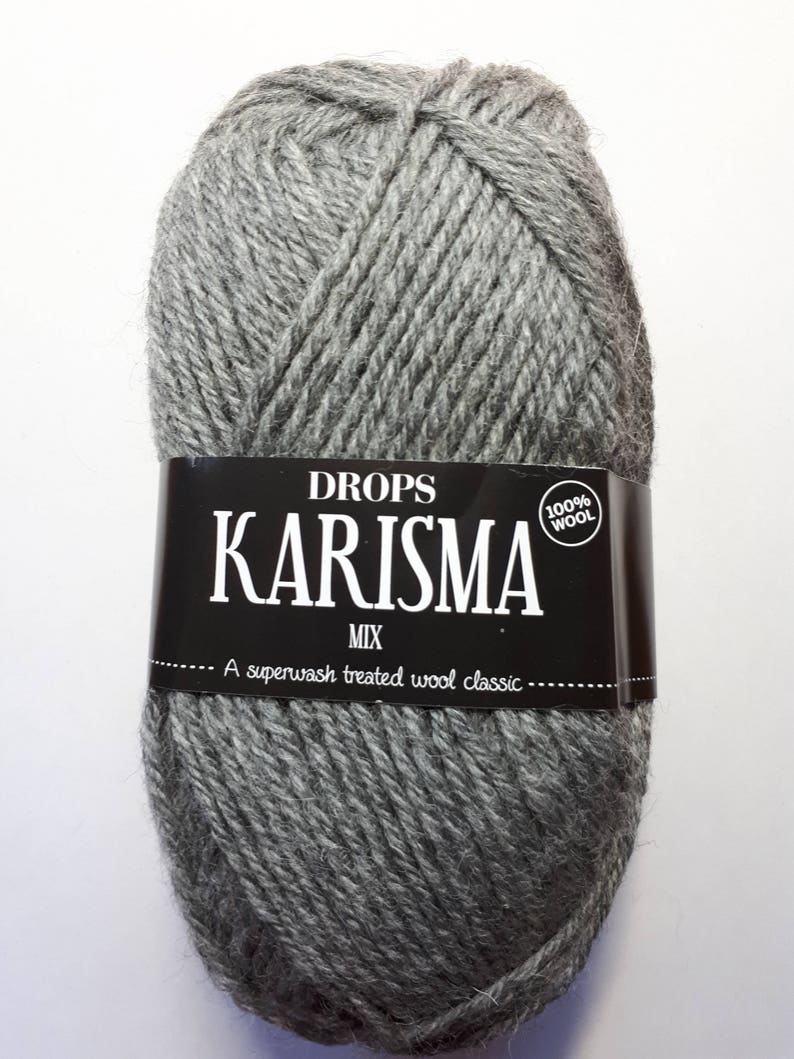 Drops Yarn Karisma Medium Grey - #21 - Etsy