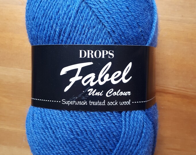 Drops Yarn Fabel - Royal Blue #108 - Etsy