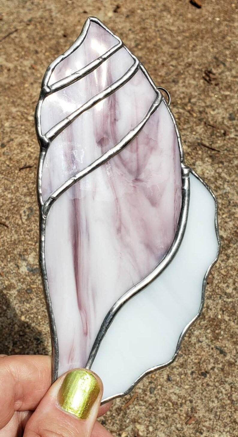 Stained Glass Seashell. Unique Design. Beach Time All the - Etsy