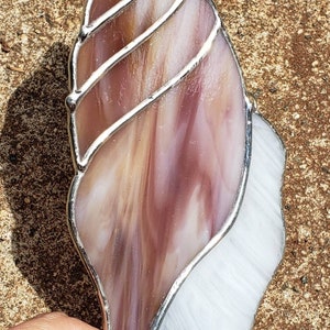 Stained Glass Seashell. Unique Design. Beach Time All the Time Home ...