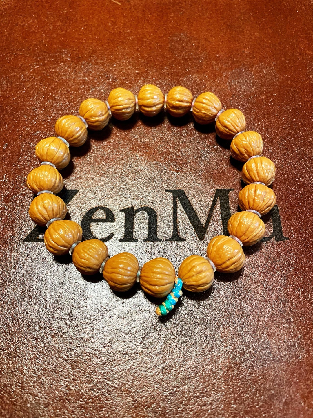 The Monkey‘s Head Walnut 20 Beads 15mm Bead Size Hand Mala 9 Inch Size ...