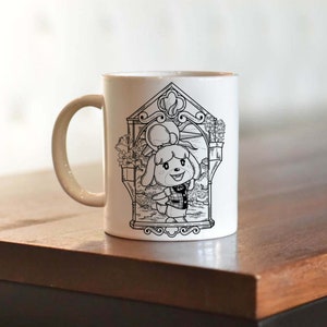 Isabelle Animal Crossing Gothic Window SVG - Etsy