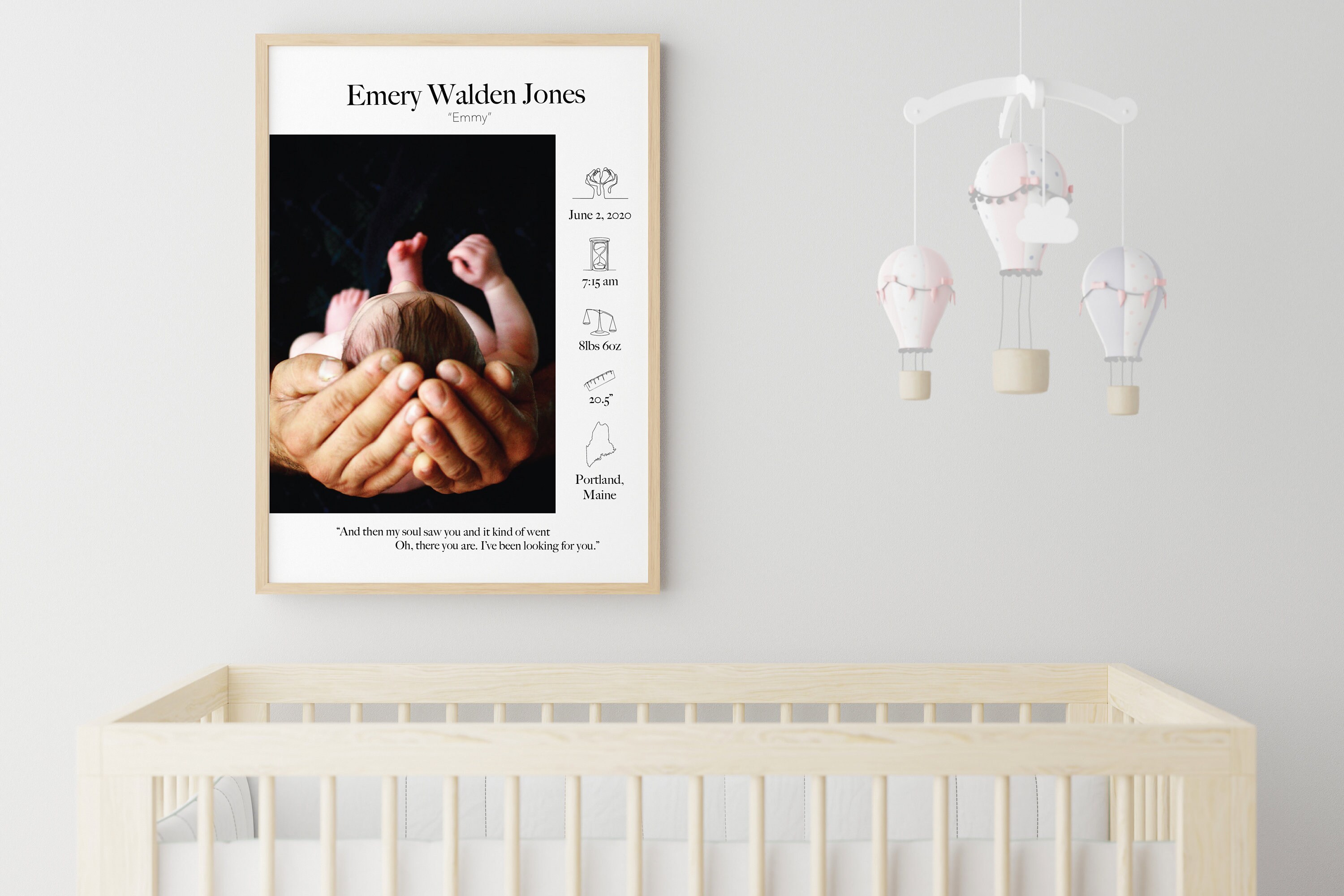 Personalized Day You Were Born Baby Boy or Girl Birth Poster, Custom ...
