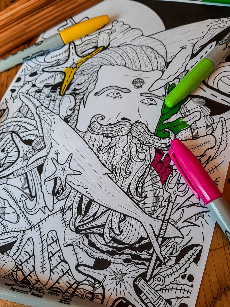 Colouring Page Collection 5 Pages Colouring In Pages A4 - Etsy