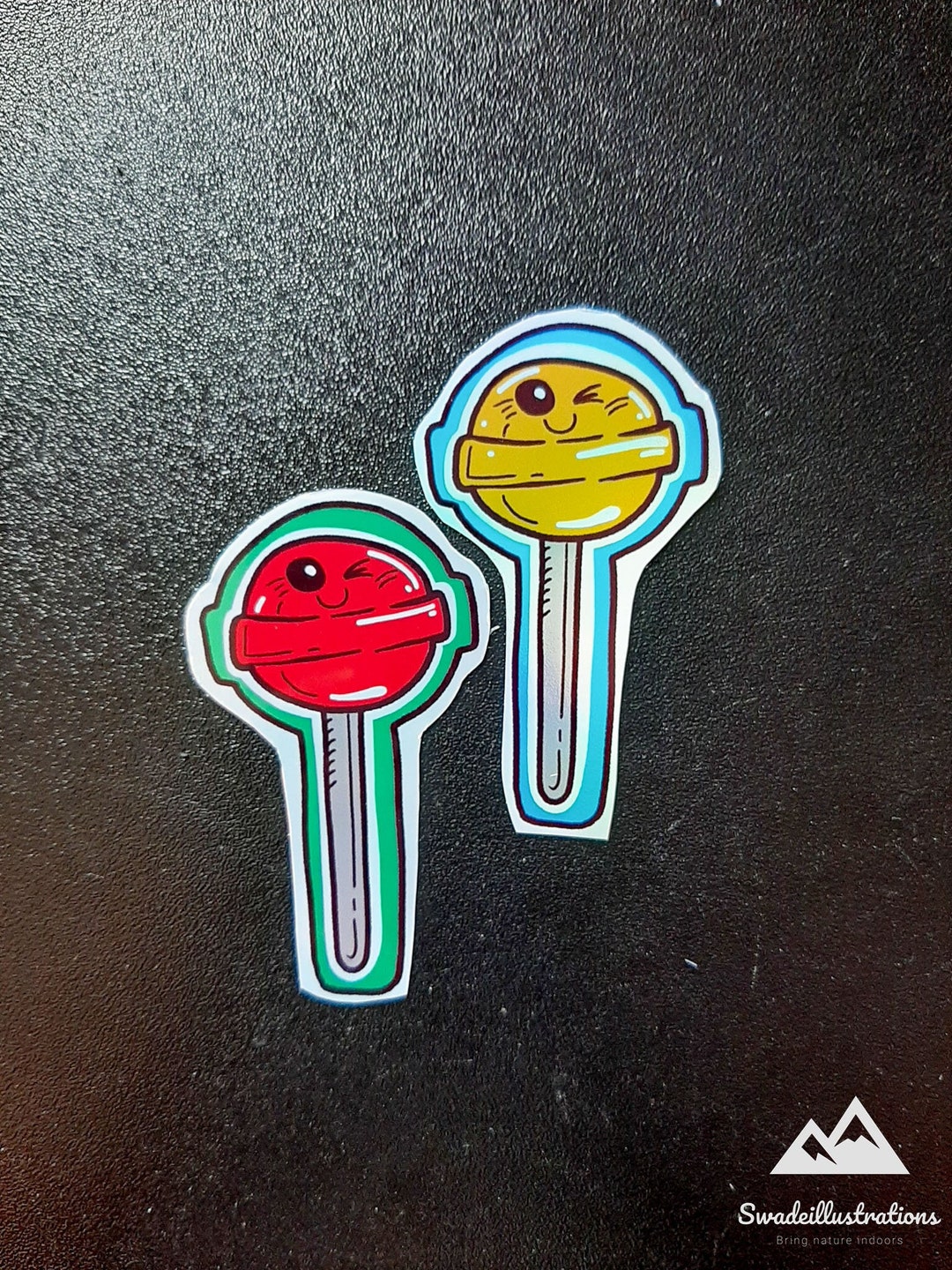 2 Happy Lollipops Sticker Set Holographic Sticker, Glossy Sticker - Etsy