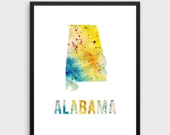 Alabama state | Etsy