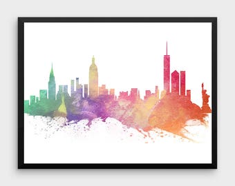 New york skyline | Etsy