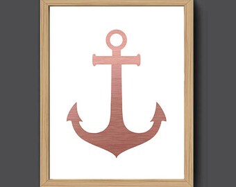 Anchor print | Etsy