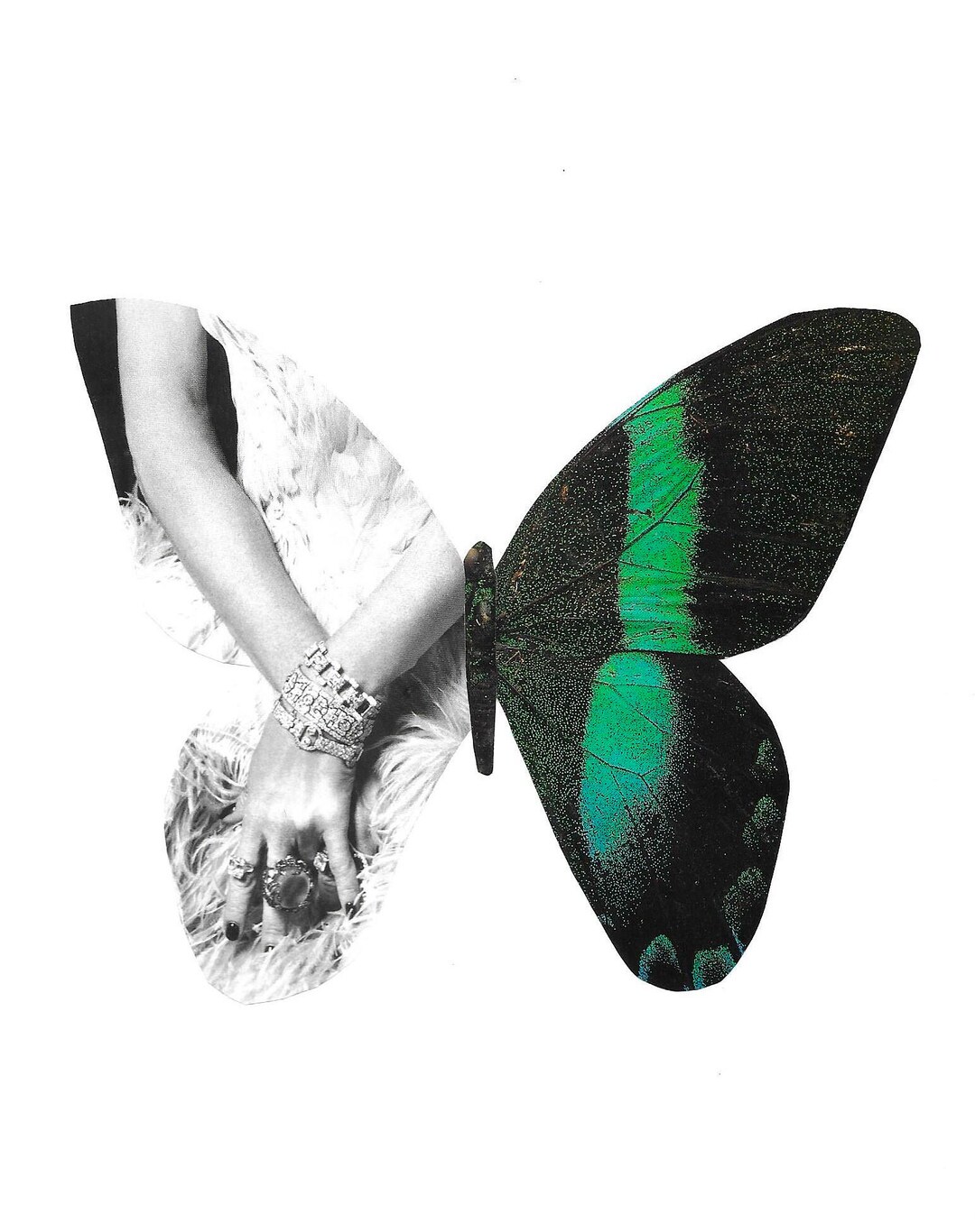 Wings, Collage, Butterfly Art, Collage Art, Original Collage, Paper ...