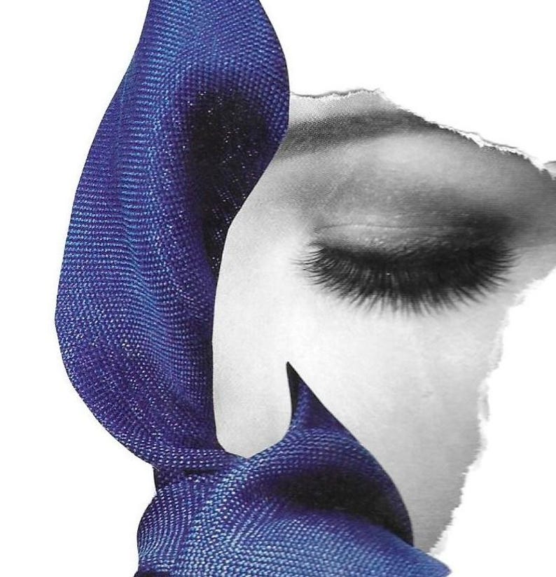 Simplicity, Original Collage, Minimal Art, Minimalist Art, Simple Art ...