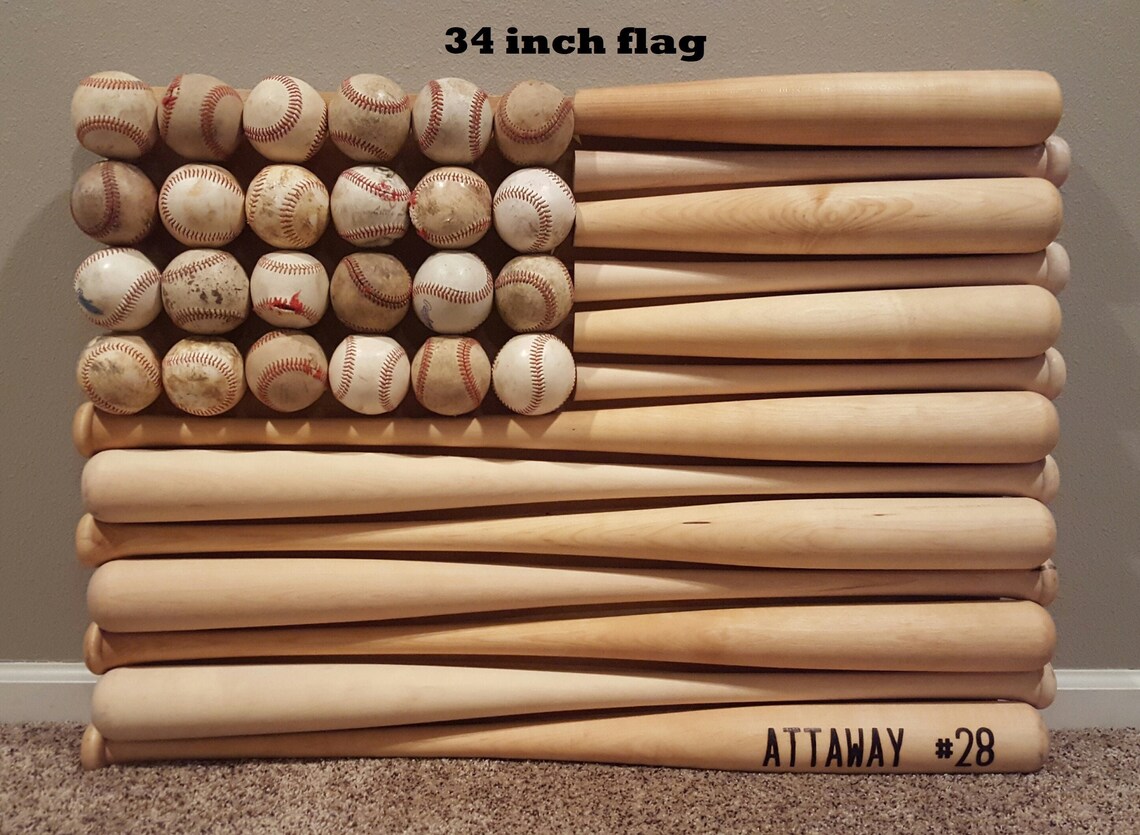 Personalized Baseball Bat Flag - Etsy