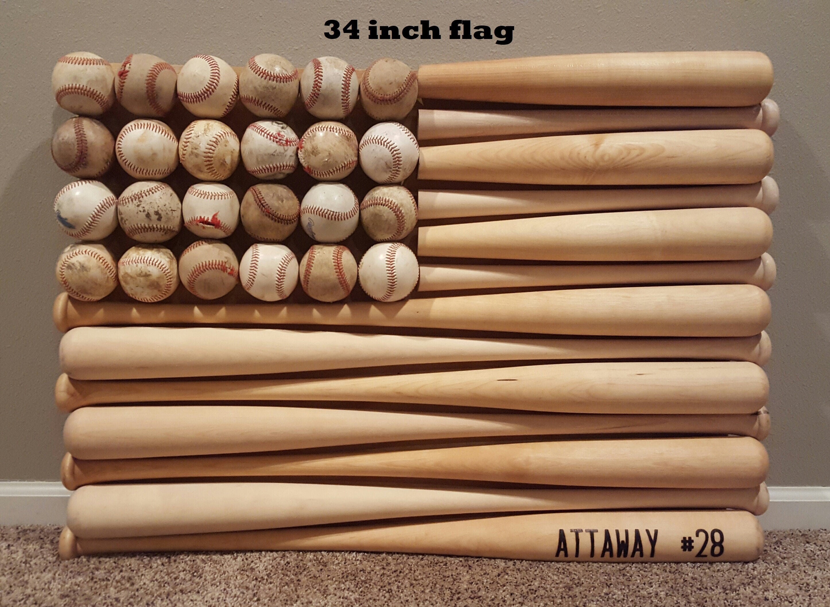 Personalized Baseball Bat Flag - Etsy