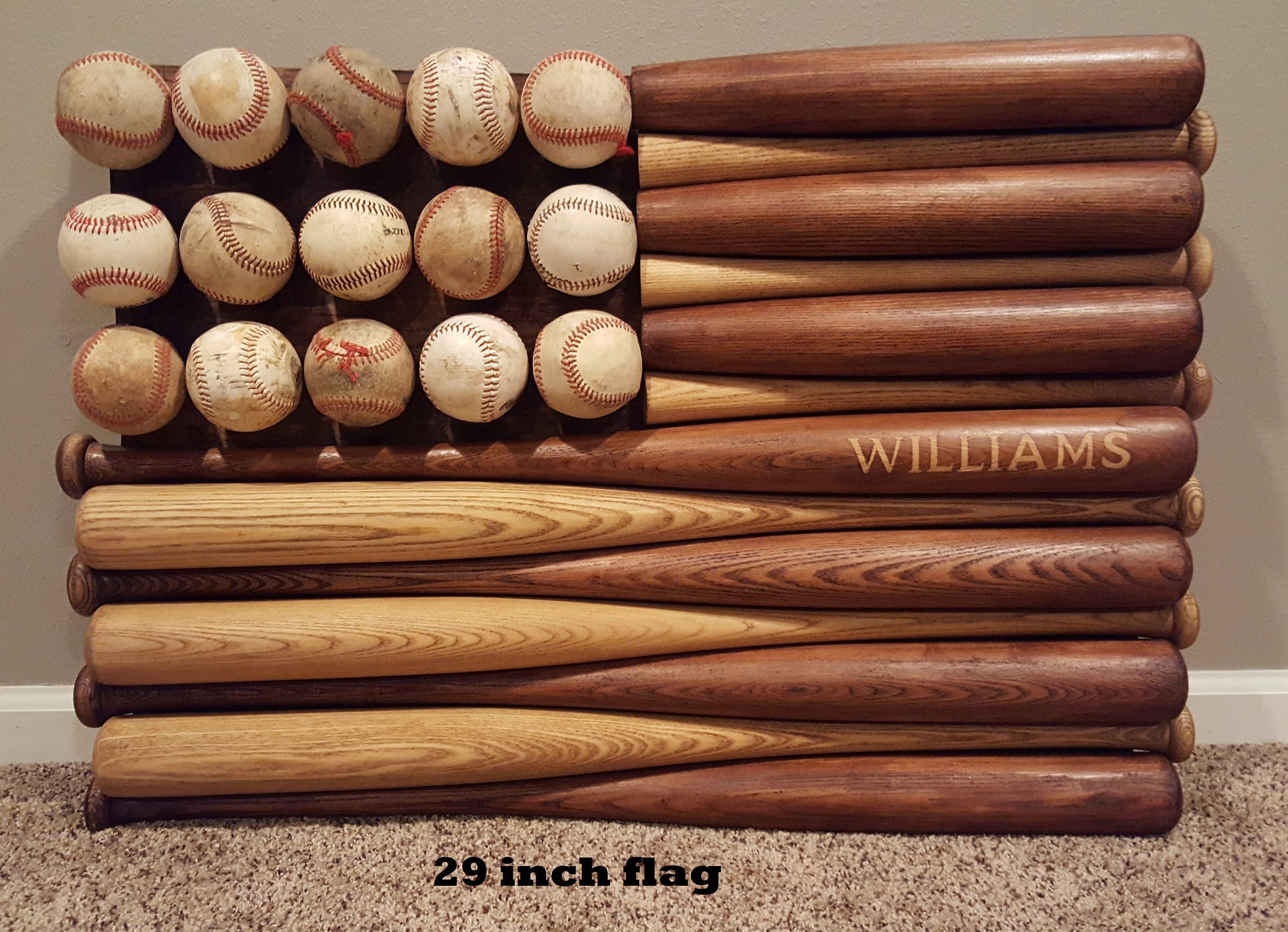 Personalized Baseball Bat Flag - Etsy