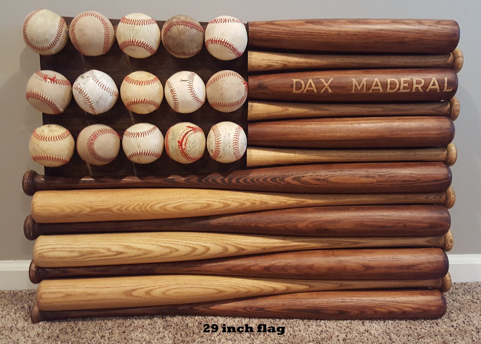 Personalized Baseball Bat Flag - Etsy